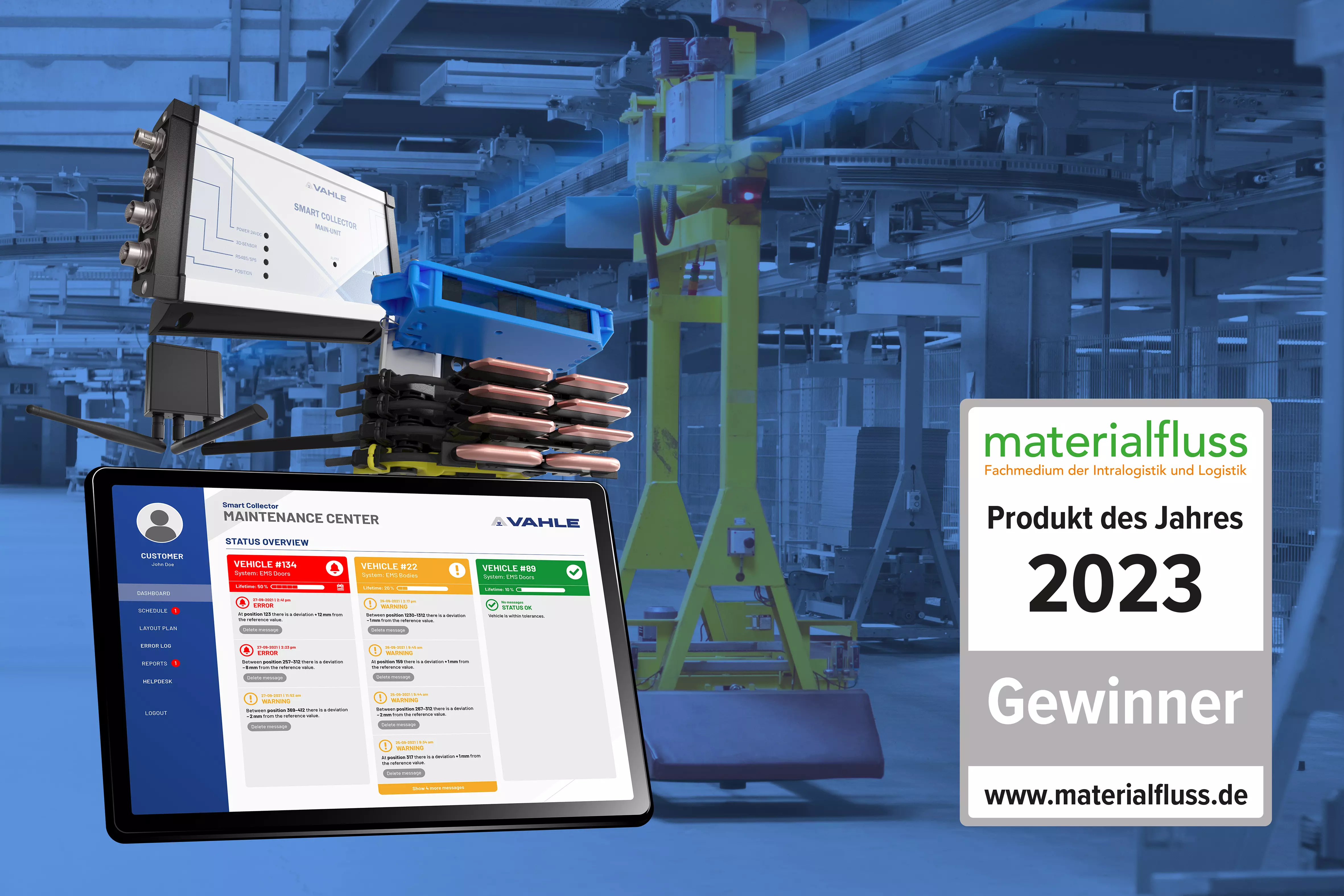 Smart Collector wins Product of the Year 2023 Award | VAHLE